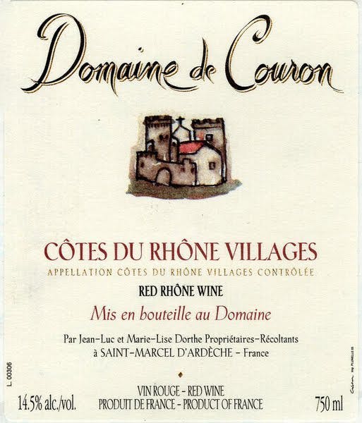 Domaine de Couron Cotes du Rhone Villages 2017 750ml - Buster's Liquors ...
