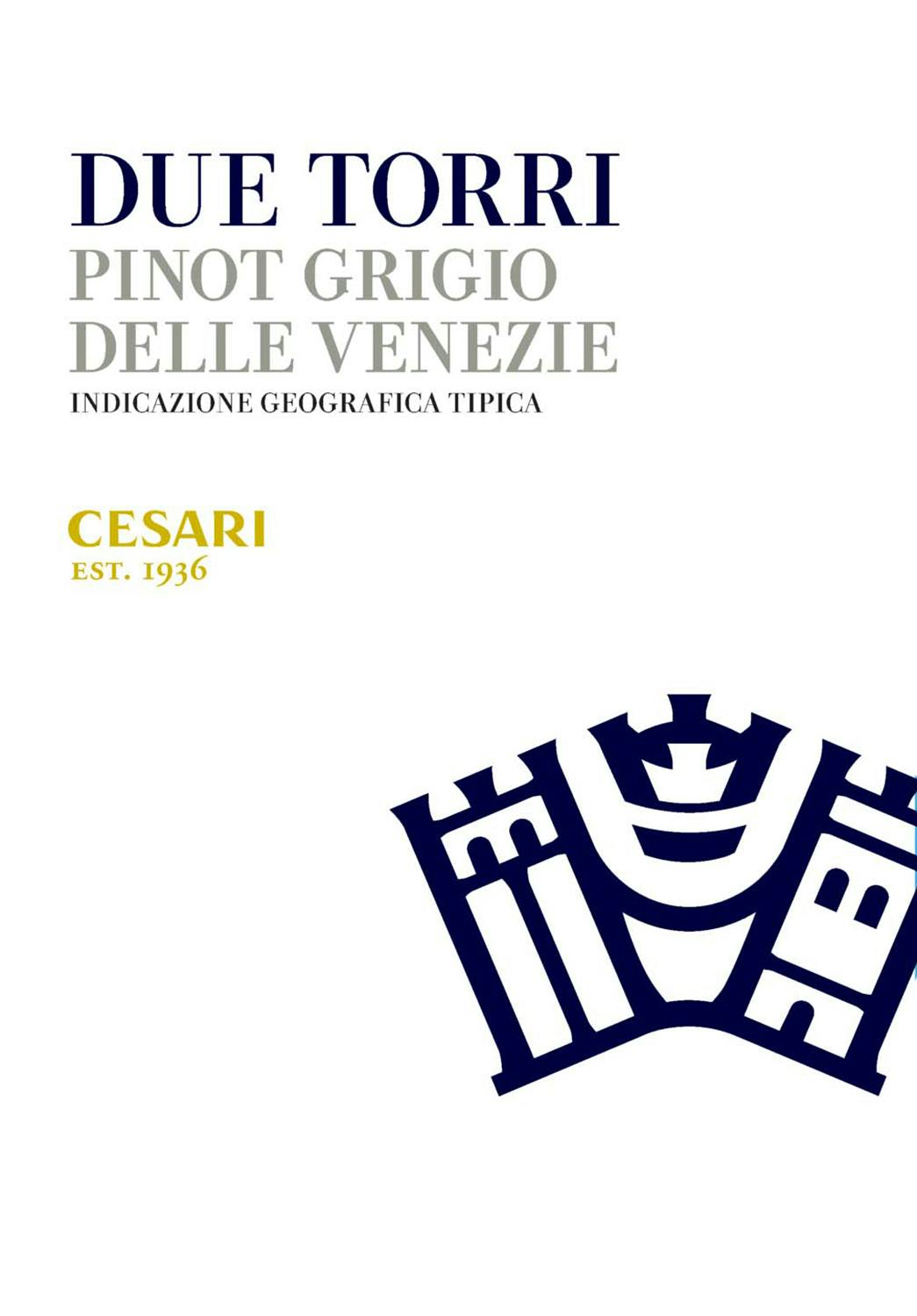 Cesari Due Torri Pinot Grigio 750ml - Kelly's Liquor