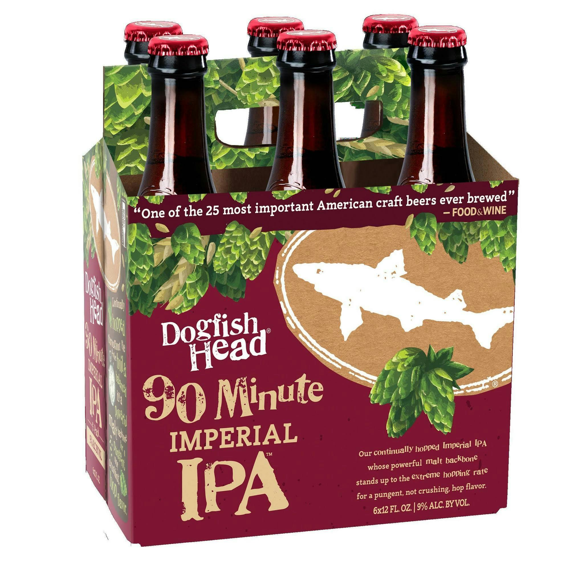 Dogfish Head 90 Minute IPA 6 pack 12 oz. Bottle - Allendale Wine Shoppe