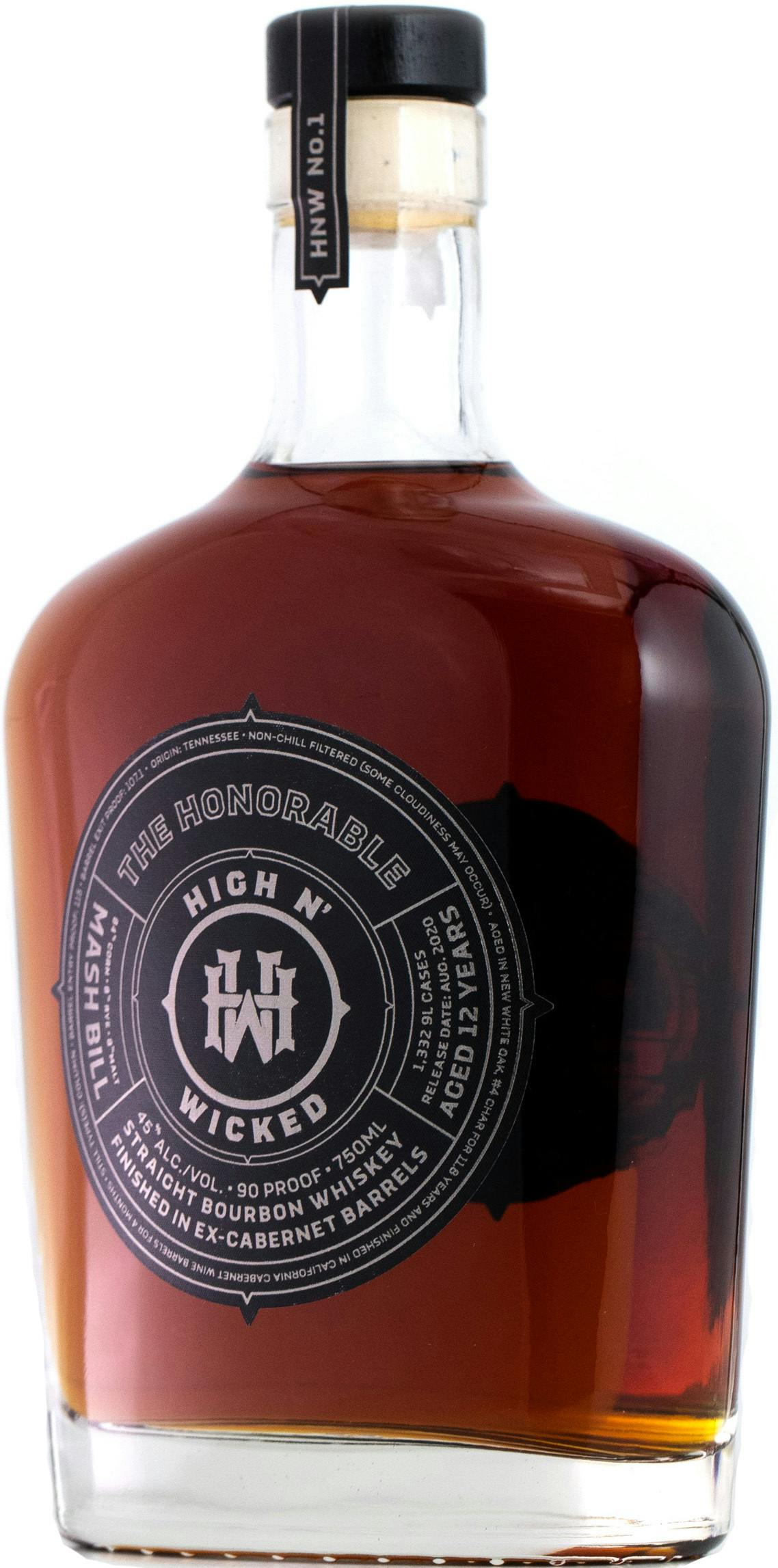 High N' Wicked The Honorable Bourbon 12 year old 750ml - Petite Cellars