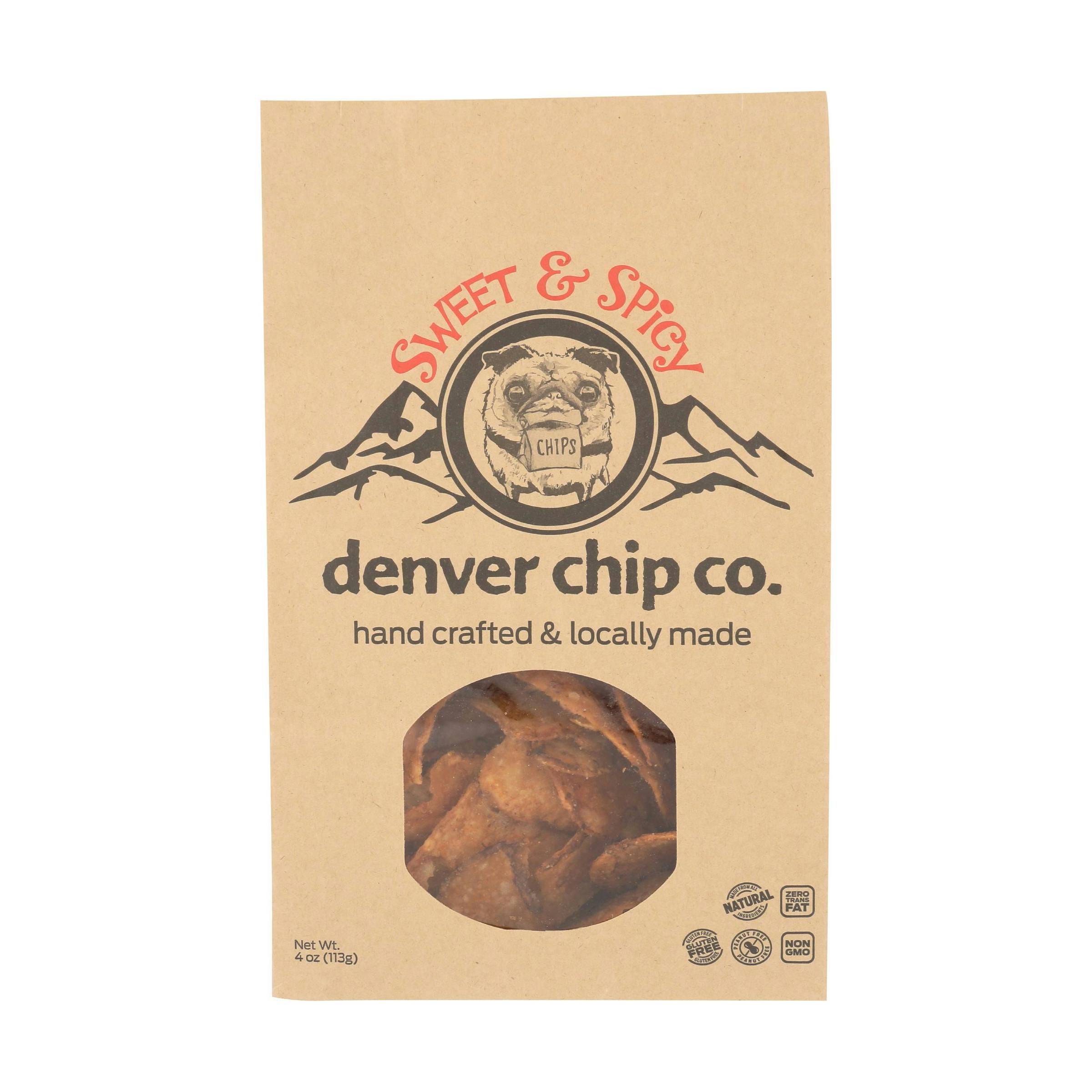 Denver Chip Company Sweet & Spicy Potato Chips 4 oz. Bag - Argonaut ...