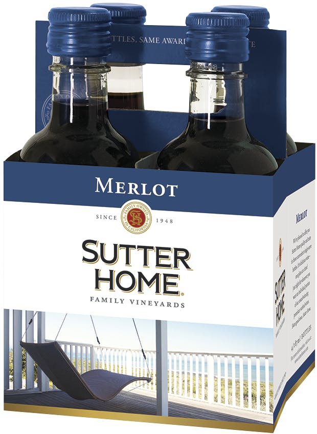 Sutter Home Merlot 4 pack 187ml - Vine Republic