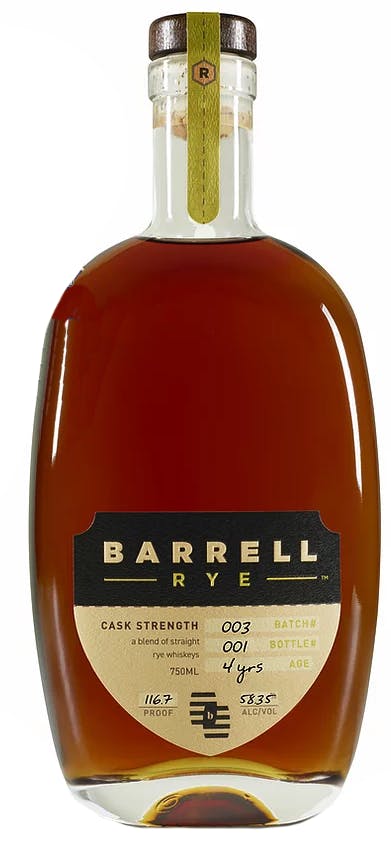 Barrell Craft Spirits Rye Batch #3 4 year old 750ml - Vicker's Liquors