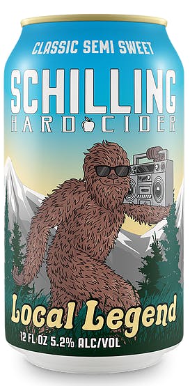 Schilling Hard Cider Local Legend Classic Semi-Sweet Cider 6 pack 12 oz ...