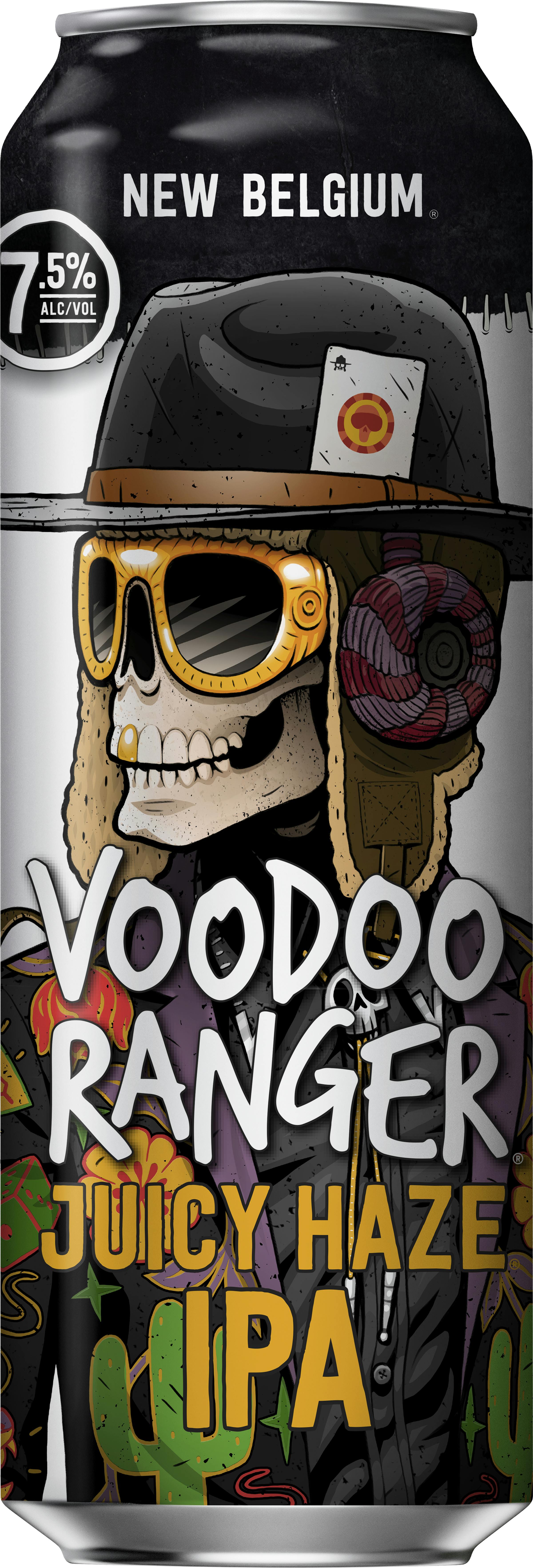 New Belgium Voodoo Ranger Juicy Haze IPA 20 oz. Can - Argonaut Wine ...