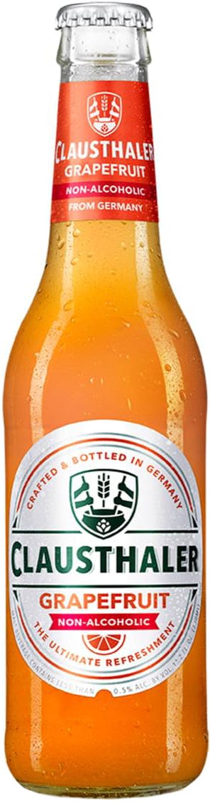 Clausthaler Non Alcoholic Grapefruit Beer 6 pack 12 oz. Bottle - Yankee ...