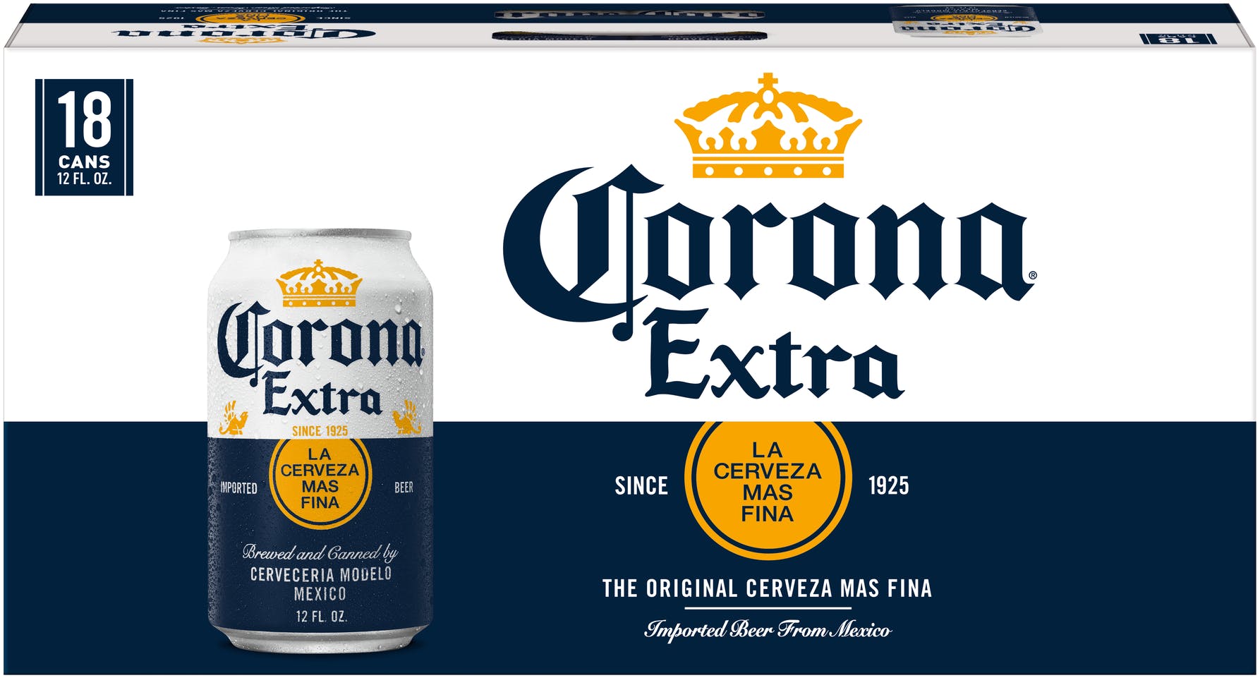 Corona Extra 18 pack 12 oz. Can - Yankee Spirits