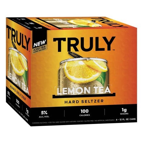 Truly Lemon Tea Hard Seltzer 6 pack 12 oz. Can - Allendale Wine Shoppe