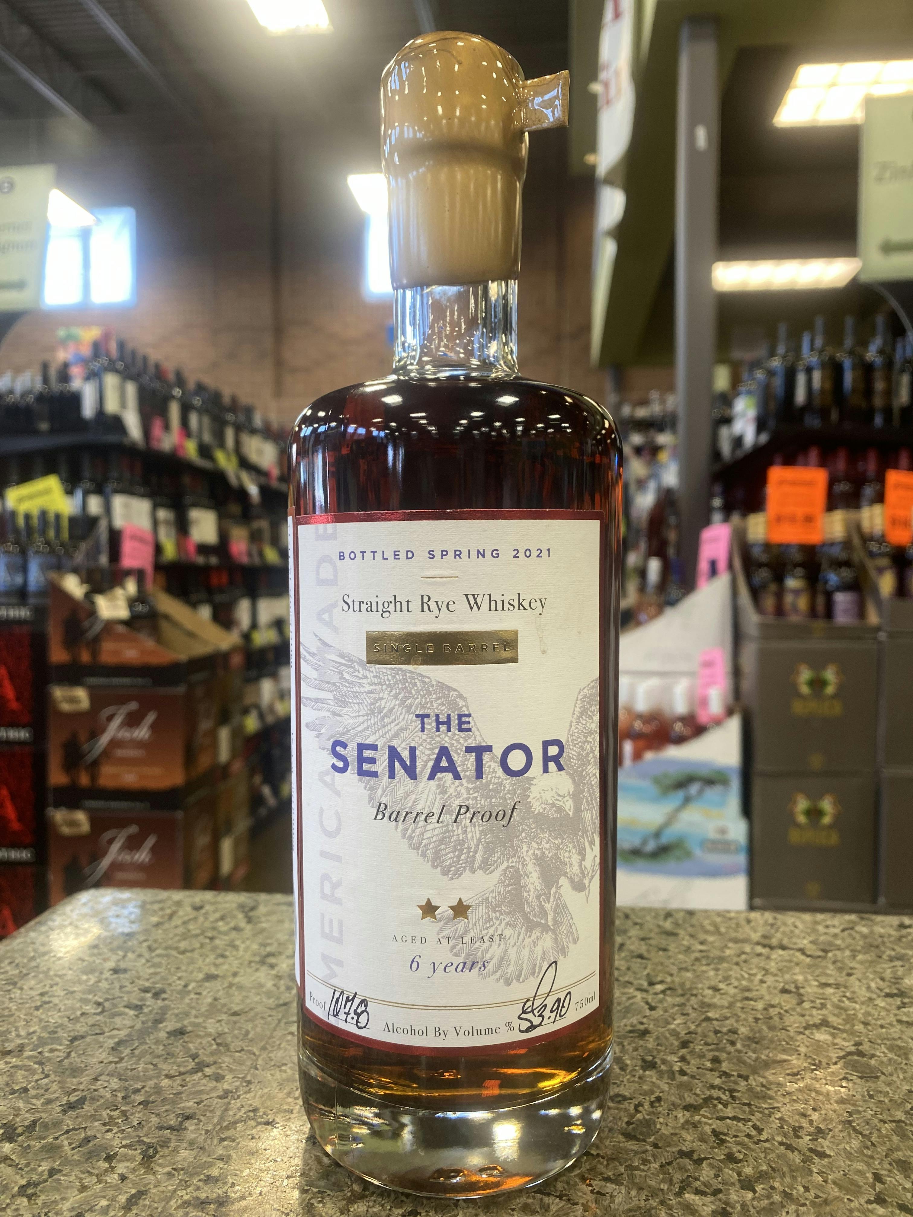 Proof & Wood The Senator Barrel Proof Straight Rye Whiskey 6 year old ...