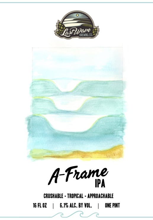 Last Wave Brewing A Frame IPA 4 pack 16 oz. Can - Bottle Shop of Spring ...