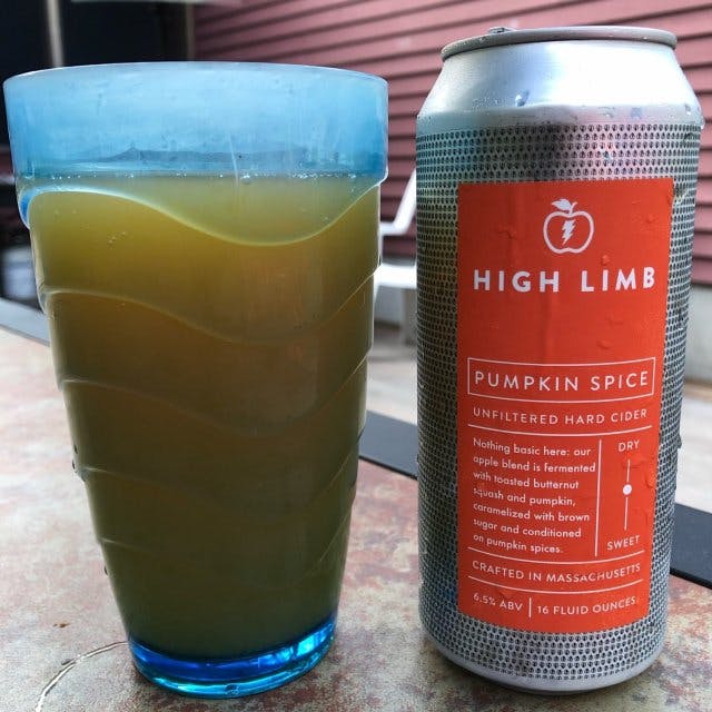 High Limb Cider Pumpkin Spice Unfiltered Hard Cider 4 pack 16 oz. Can ...