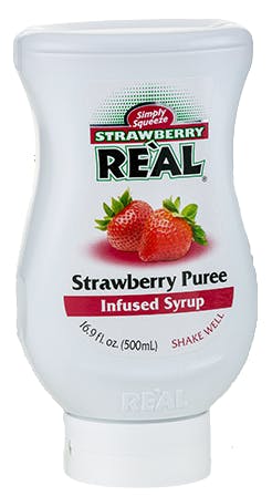 Reàl Ingredients Strawberry Puree Infused Syrup 16.9 oz. - Yankee Spirits