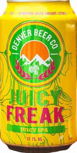 Denver Beer Company Juicy Freak 6 pack 12 oz. Can - Argonaut Wine & Liquor