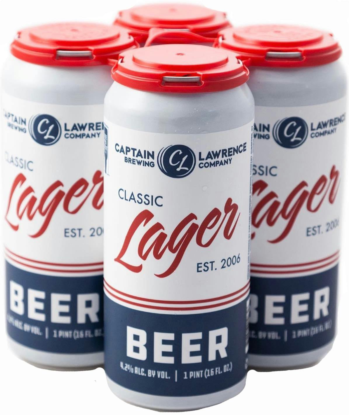Captain Lawrence Classic Lager 4 pack 16 oz. Can - Yankee Spirits