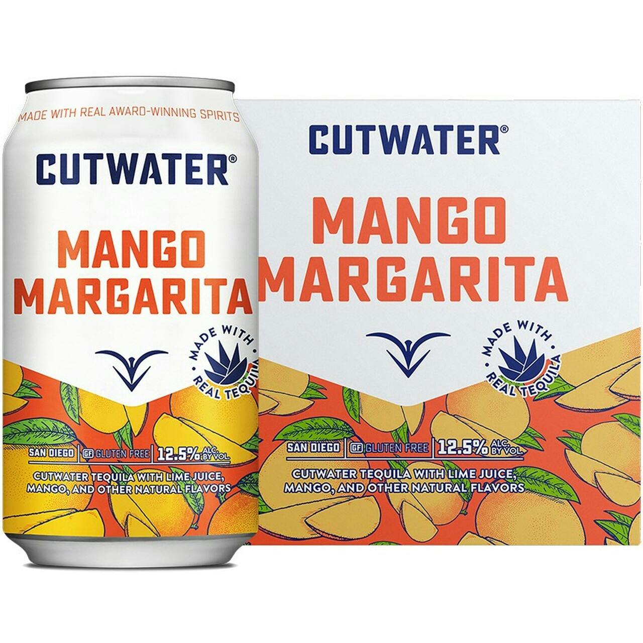 Cutwater Spirits Mango Margarita 4 pack 12 oz. Can - Garden State ...