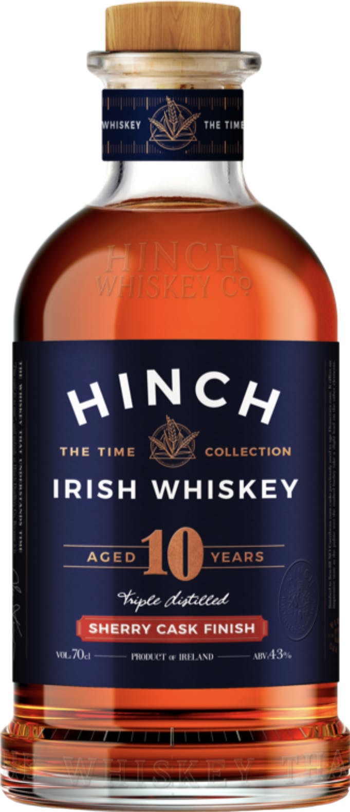 Hinch Distillery Sherry Cask Finish Irish Whiskey 10 year old 750ml ...
