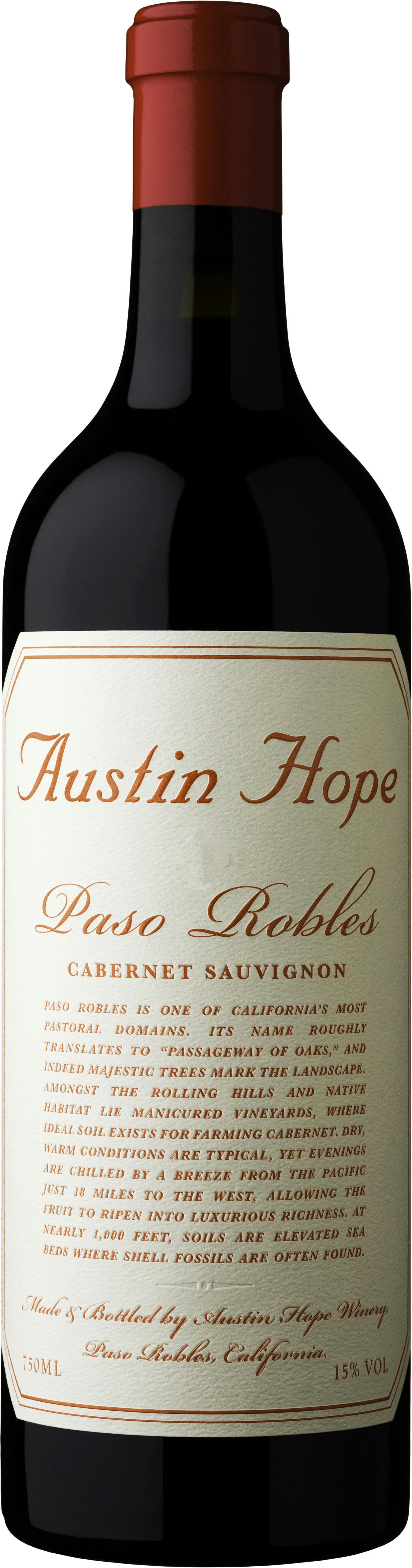 Austin Hope Cabernet Sauvignon 2021 750ml - Station Plaza Wine