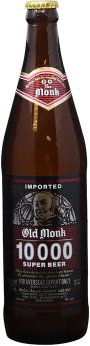 Mohan Meakin Breweries Old Monk 10000 Super Beer 650ml Bottle - Hudson ...