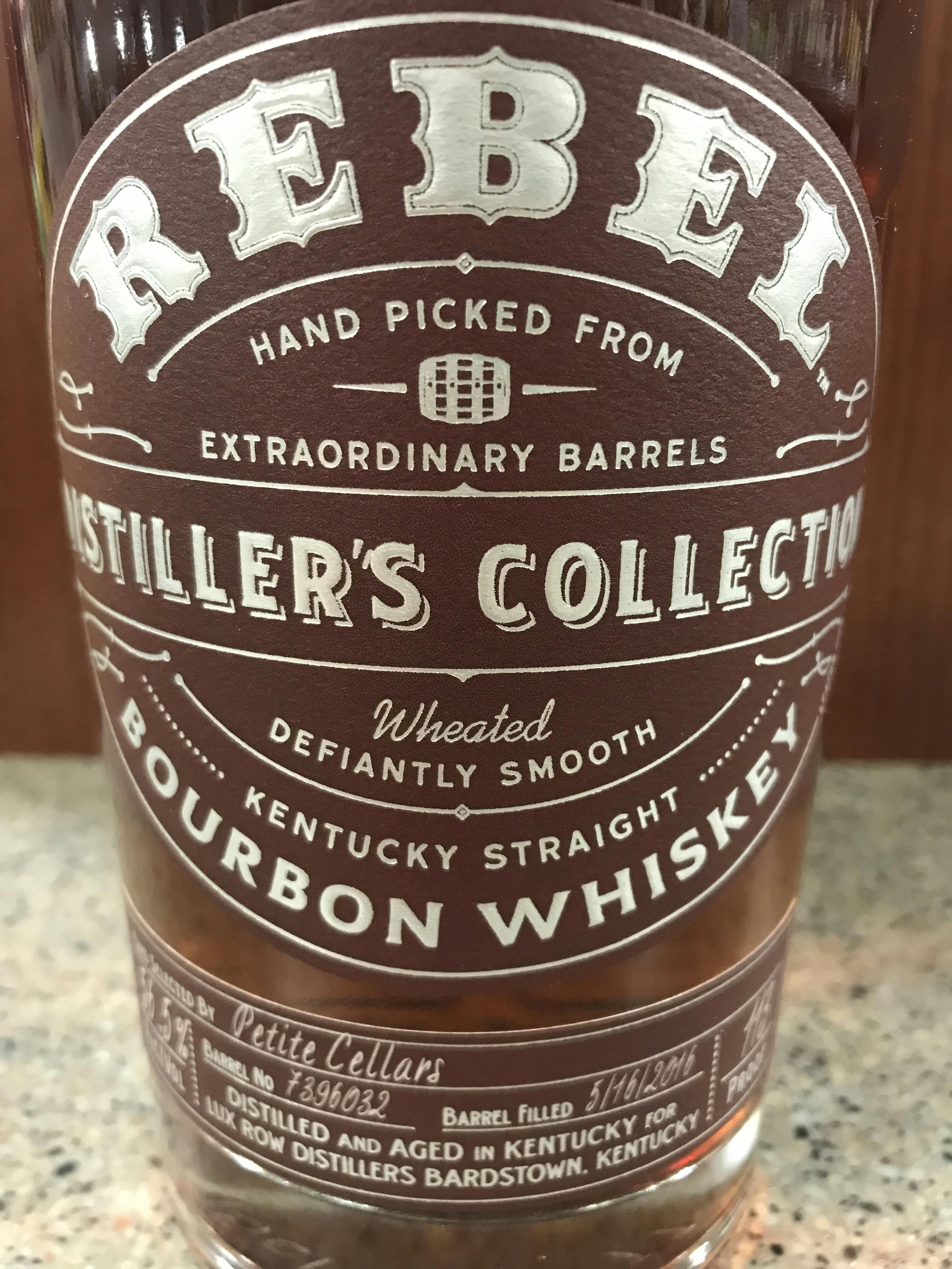 Rebel Distiller's Collection Bourbon Petite Cellars Pick 750ml - Petite ...