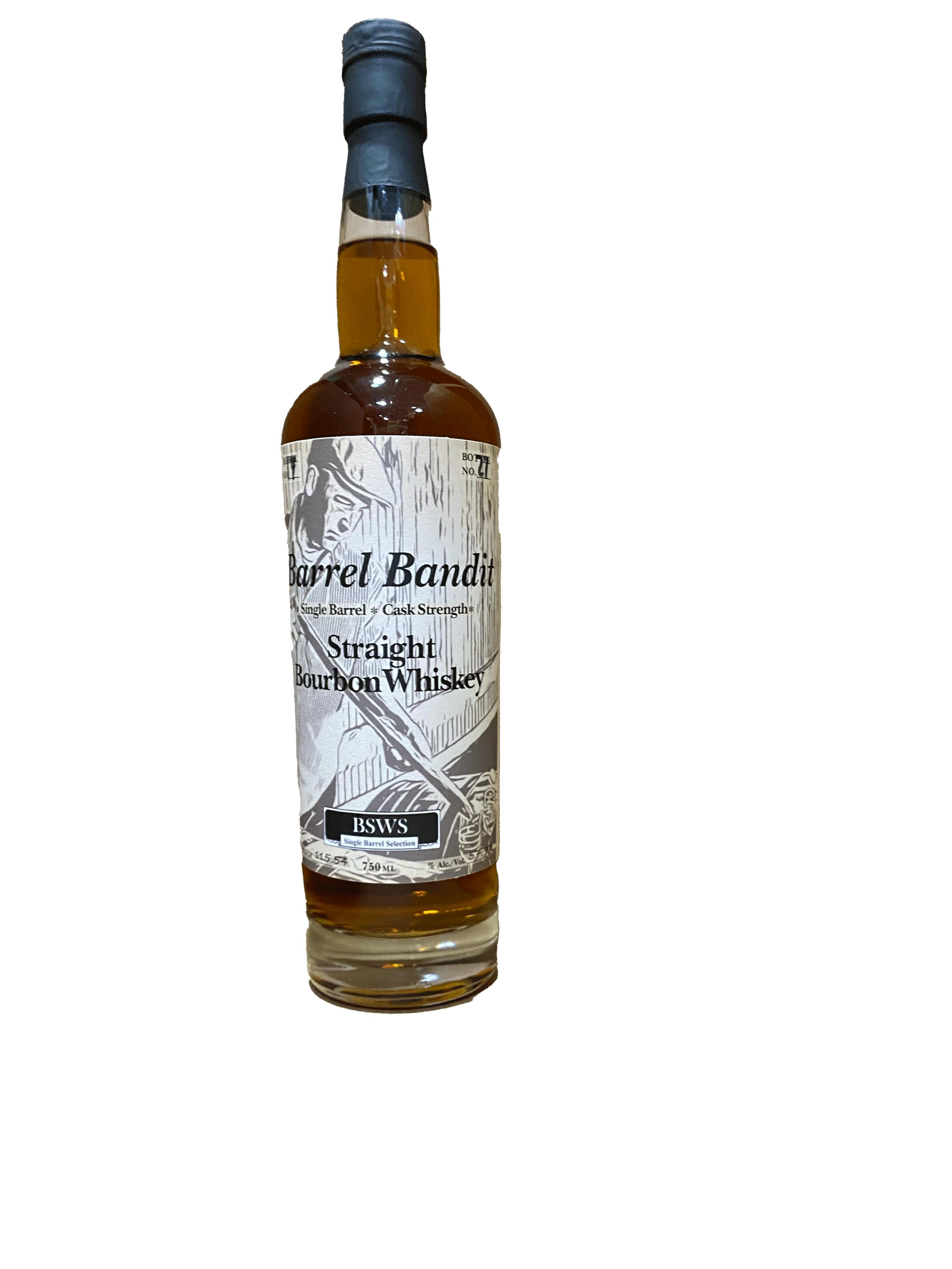 Barrel Bandit "Store Pick" Wheated Bourbon Single Barrel Black Cap #14 ...