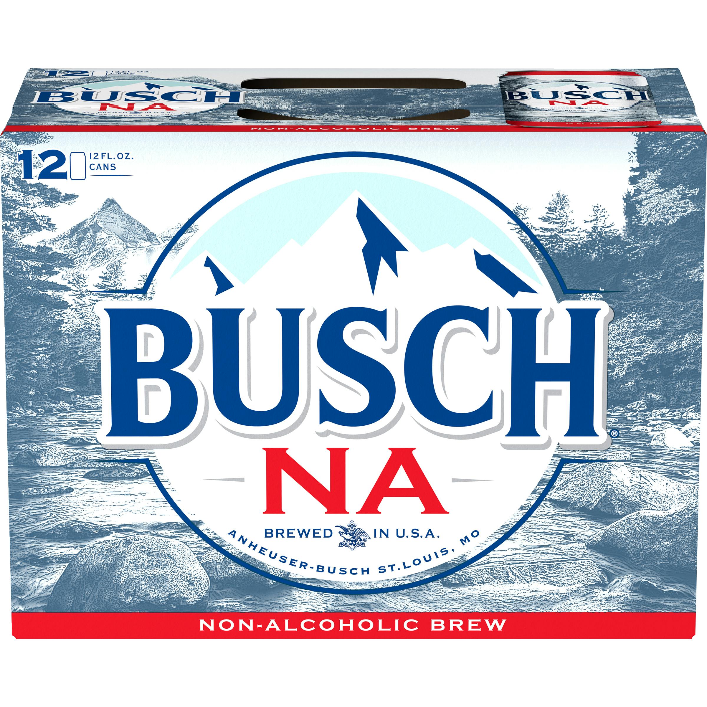 Busch Non Alcoholic Beer 12 pack 12 oz. Can - Yankee Spirits