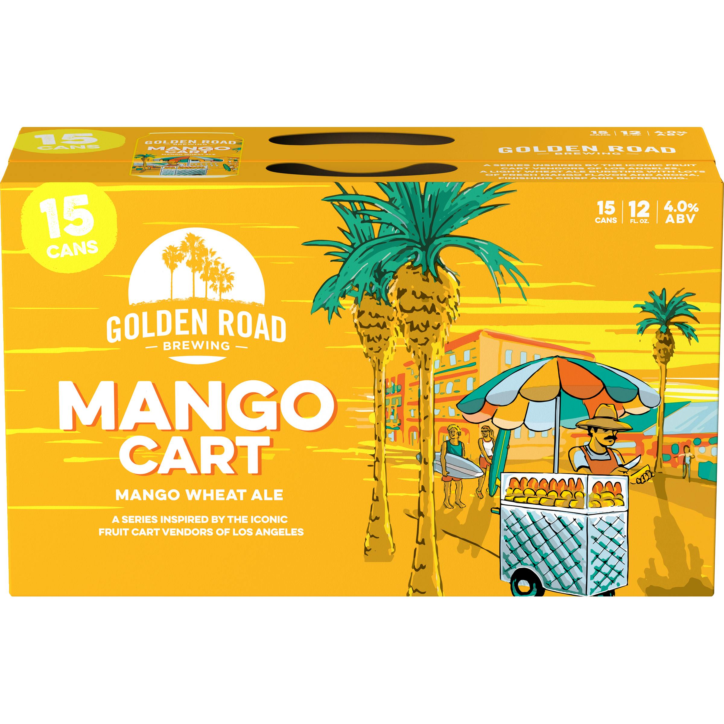 Golden Road Brewing Mango Cart 15 pack 12 oz. Can - Yankee Spirits