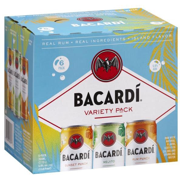 Bacardi Lime & Soda RTD Cocktail 6 pack 350ml Can - Petite Cellars