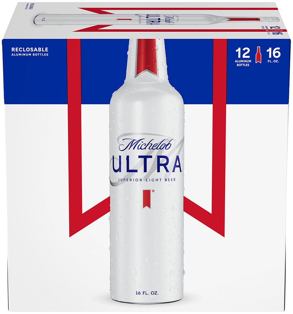 Michelob Ultra 12 pack 16 oz. Aluminum Bottle - Yankee Spirits