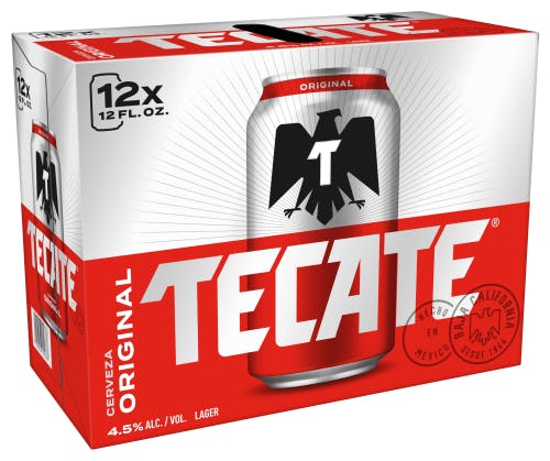Tecate Original Cerveza Lager 12 pack 12 oz. Can - Yankee Spirits