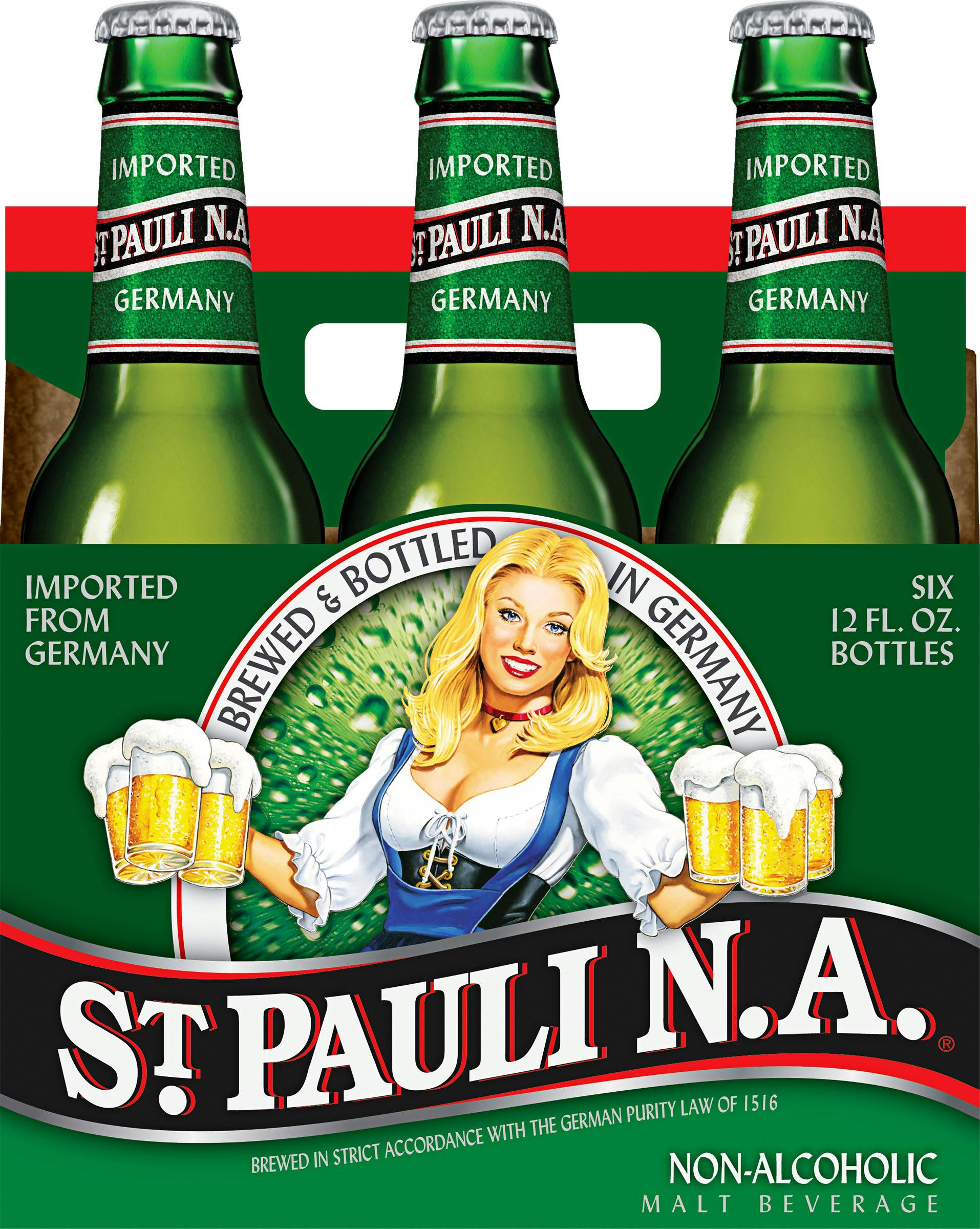 St. Pauli Girl Non Alcoholic Beer 6 pack 12 oz. Bottle - Yankee Spirits