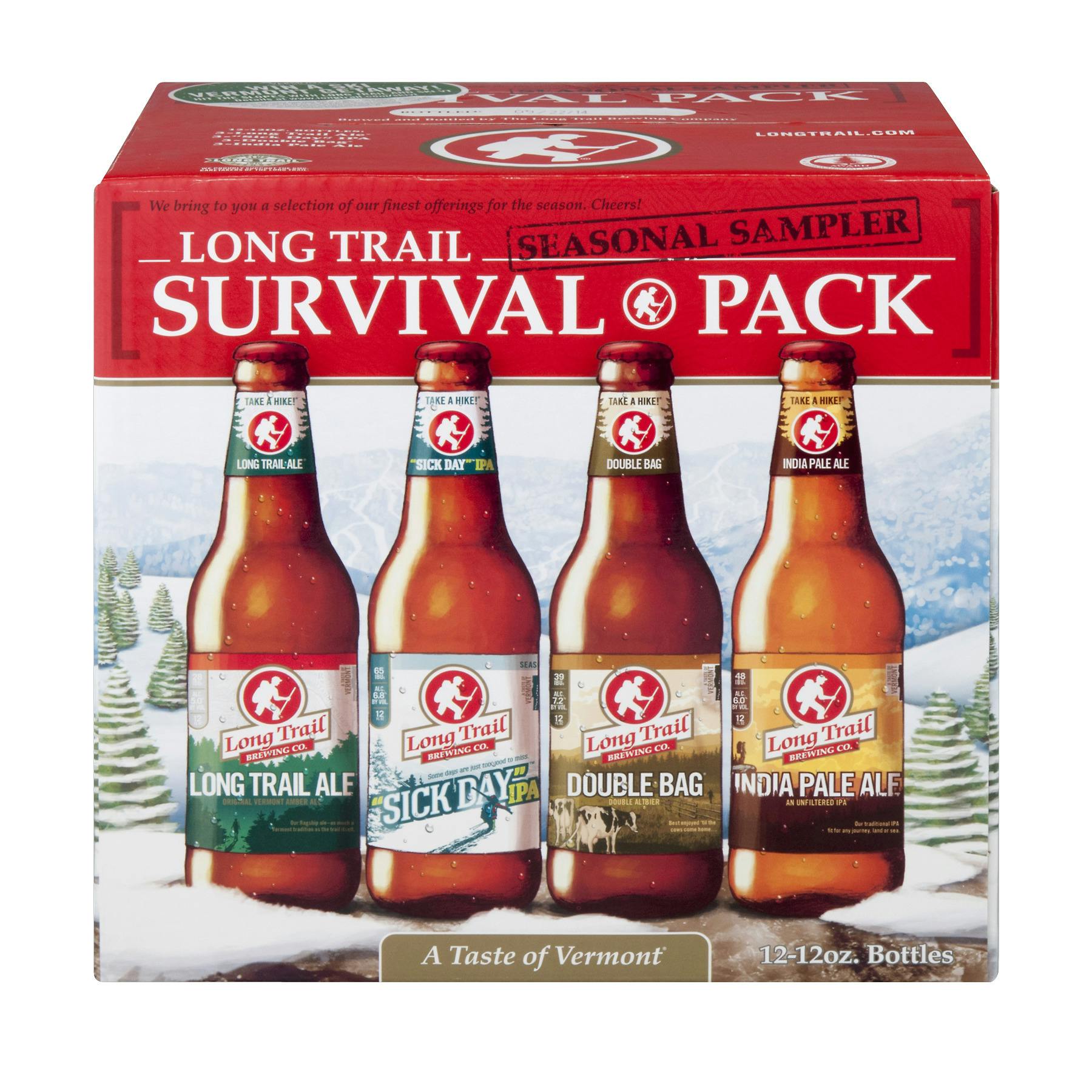 Long Trail Survival Pack 12 pack 12 oz. Bottle - Yankee Spirits