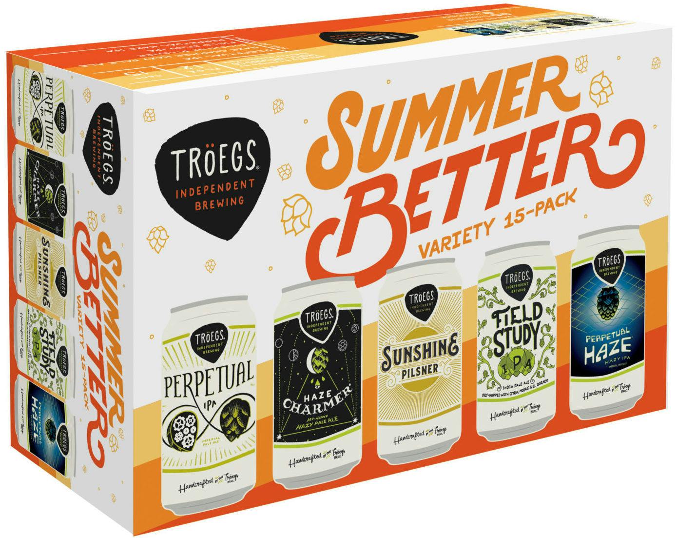 Tröegs Independent Brewing Summer Better Variety Pack 15 pack 12 oz ...