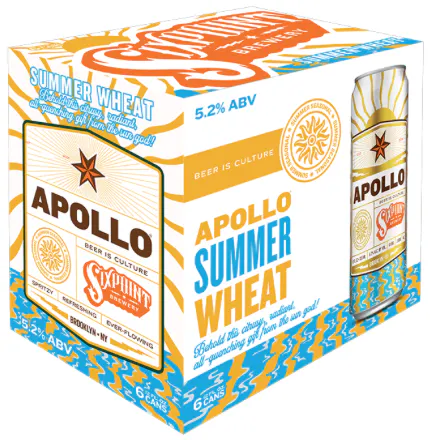 Sixpoint Apollo Summer Wheat 6 pack 12 oz. Can - Kelly's Liquor