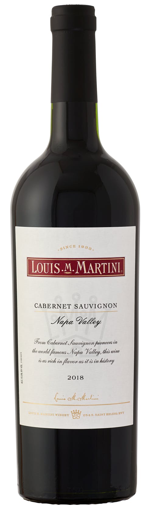 Louis M Martini Napa Valley Cabernet Sauvignon 2018 1.5L - Station ...