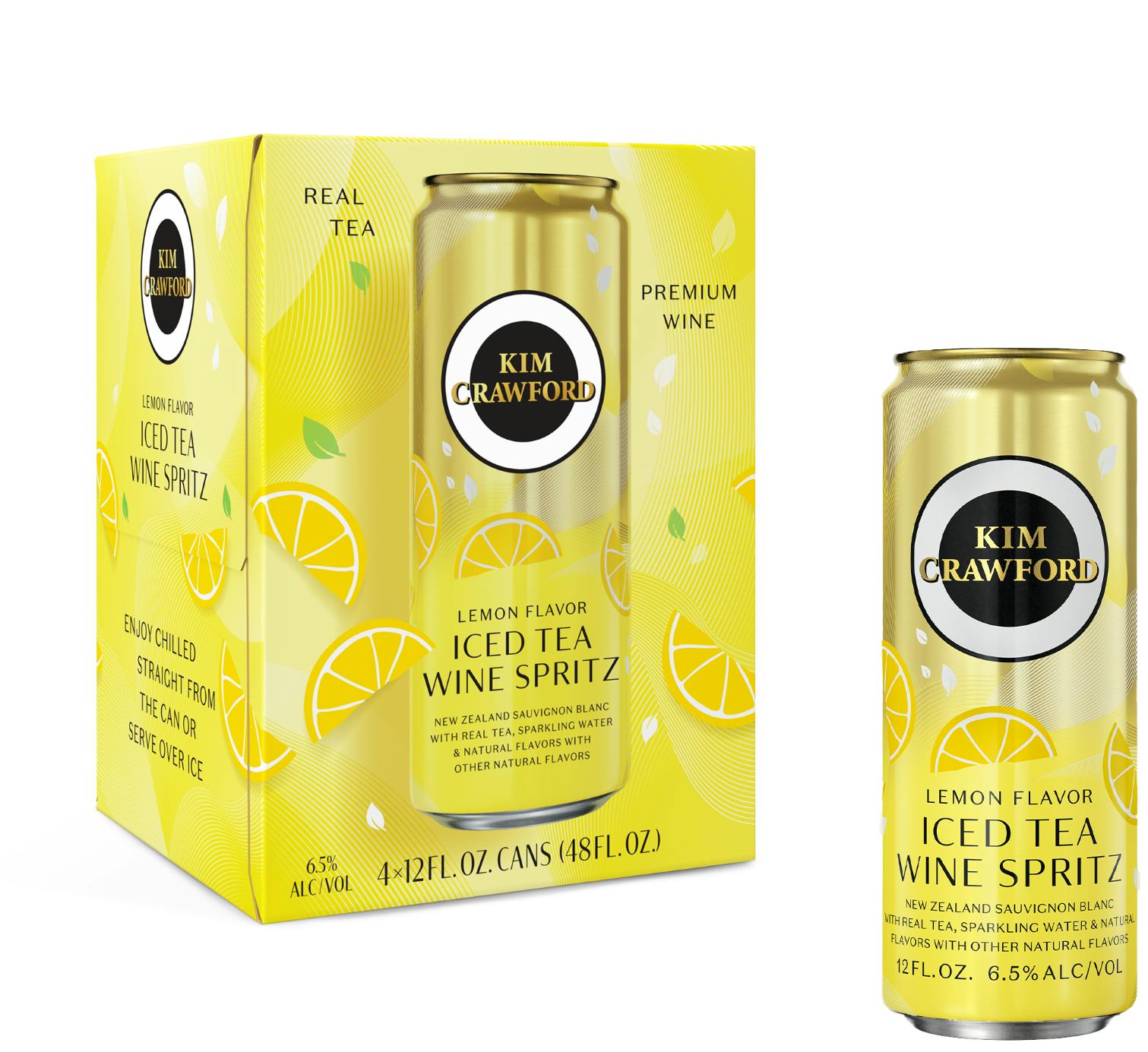 Kim Crawford Lemon Iced Tea Wine Spritz 4 pack 12 oz. Can - Allendale ...