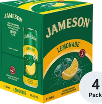 Jameson Irish Whiskey Lemonade 4 pack 12 oz. Can - Petite Cellars