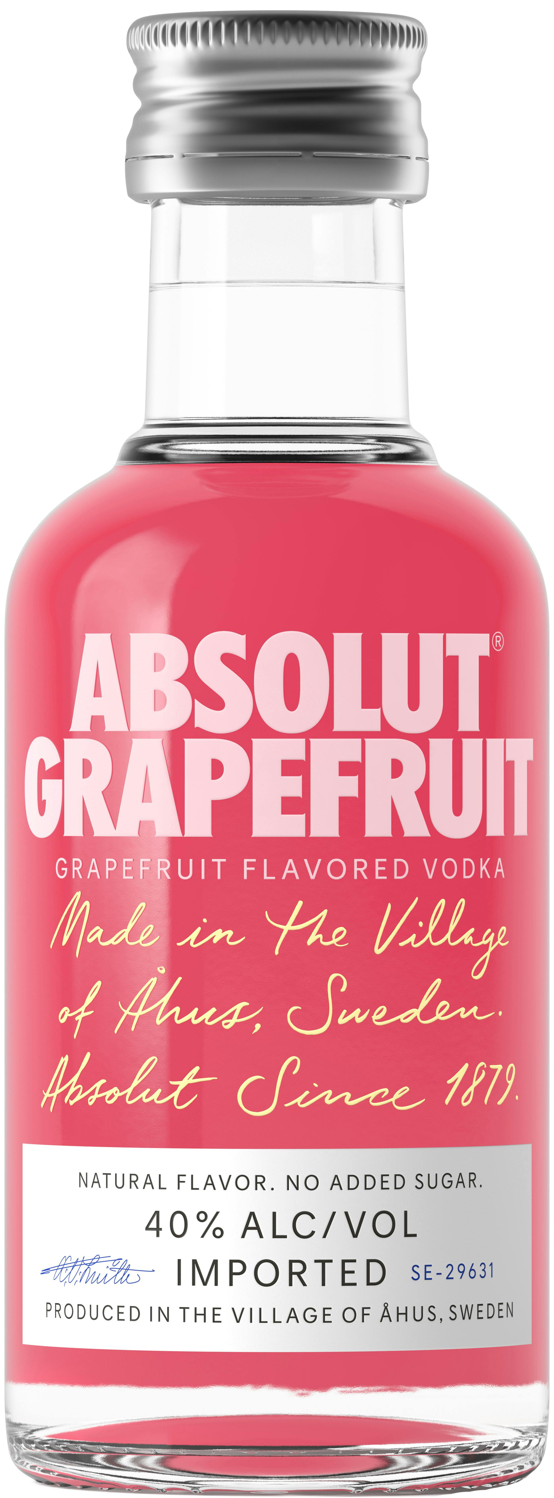 Absolut Grapefruit Vodka 50ml - Yankee Spirits