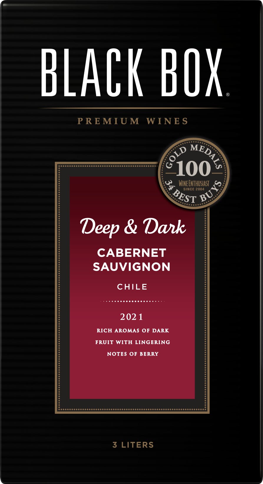 Black Box Deep And Dark Cabernet Sauvignon 2021 3L Box - Yankee Spirits