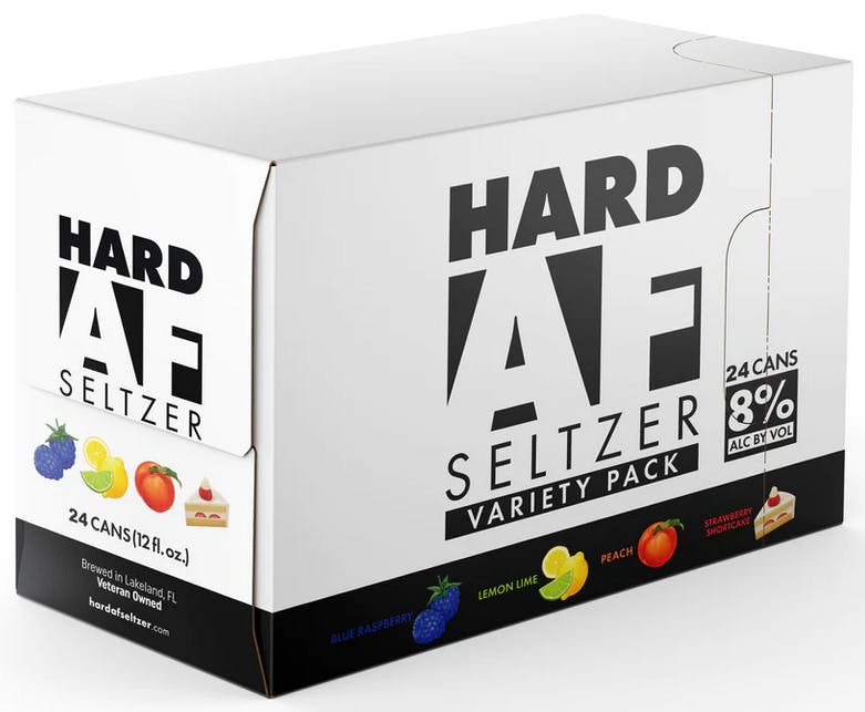 Hard AF Seltzer Variety Pack 12 pack 12 oz. Can - Cheers Wines and Spirits