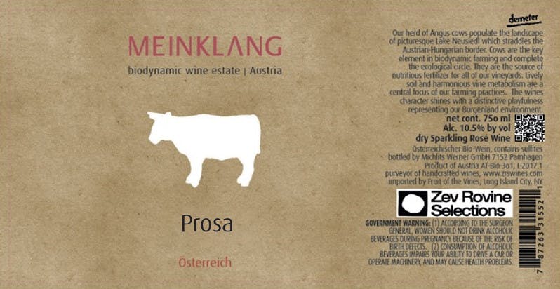 Meinklang Prosa Frizzante Rosé 2021 750ml - SPIRITED Wines