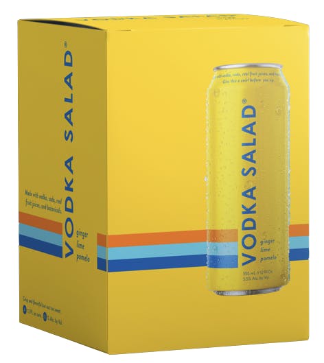 Vodka Salad Ginger Lime Pomelo 4 pack 12 oz. Can - Vine Republic