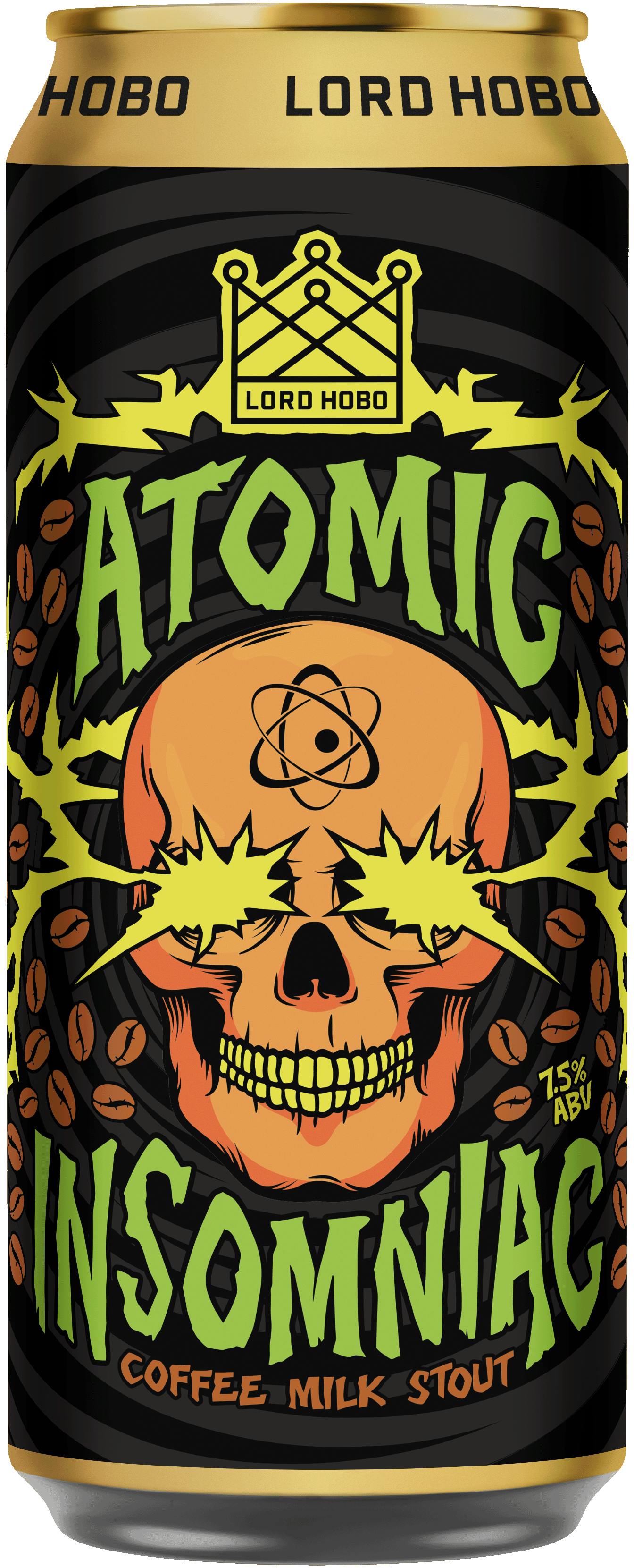 Lord Hobo Brewing Atomic Insomniac Coffee Milk Stout 4 pack 16 oz. Can ...