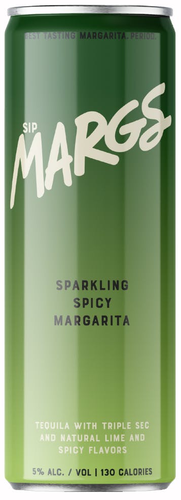 Sip Margs Sparkling Spicy Margarita 4 pack 12 oz. Can - Yankee Spirits
