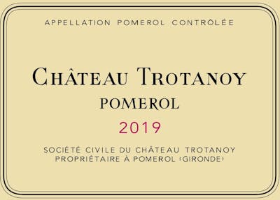 Château Trotanoy Pomerol 2019 750ml - Bottle Shop of Spring Lake