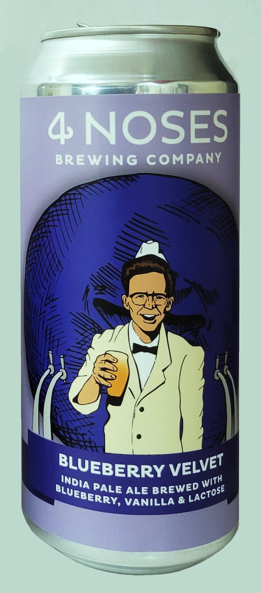 4 Noses Brewing Blueberry Velvet Milkshake IPA 4 pack 16 oz. Can ...