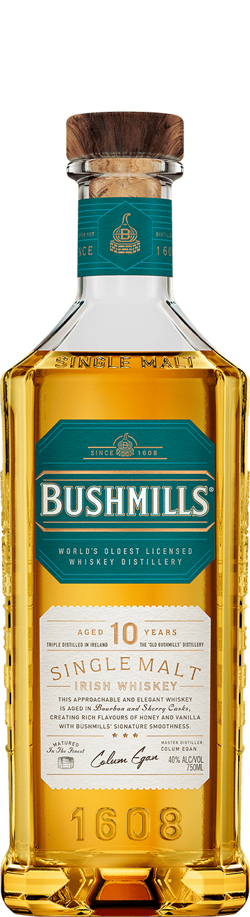 Bushmills Single Malt Irish Whiskey 10 year old 750ml - Bottle Shop of ...