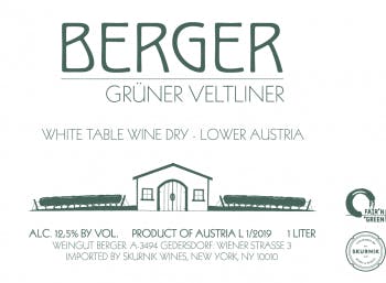 Berger Gruner Veltliner 2021 1L - Vine Republic