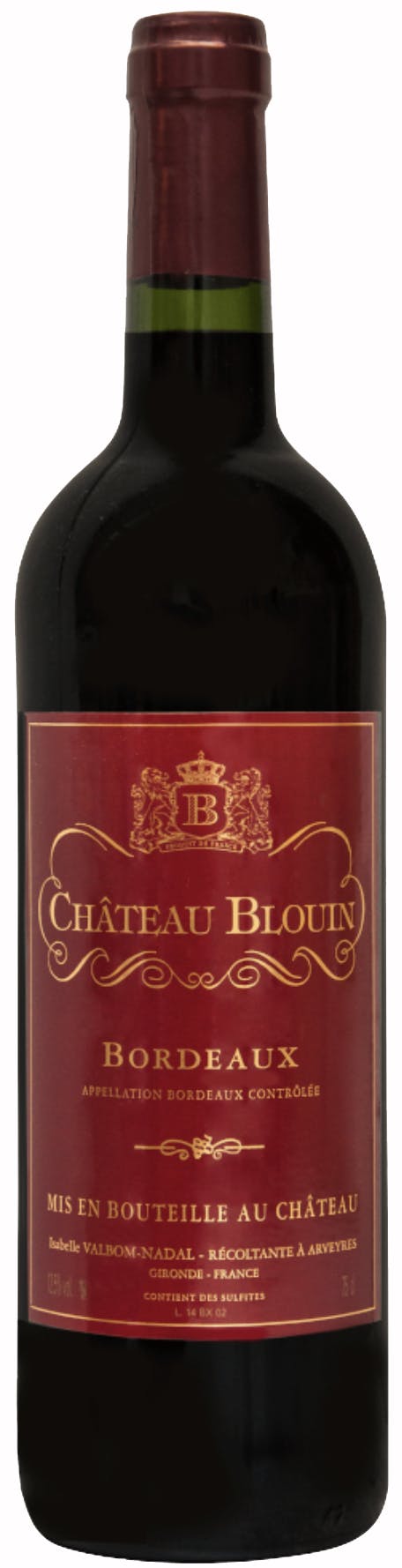 Château-Blouin Bordeaux 2019 750ml - Argonaut Wine & Liquor