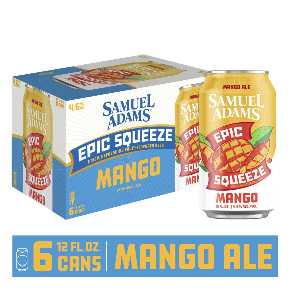 Samuel Adams EPIC SQUEEZE MANGO 6 pack 12 oz. Can - Yankee Spirits