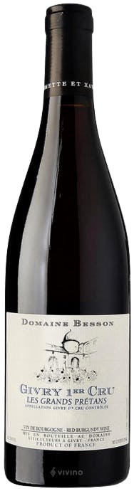 Xavier Besson Givry Les Grands Pretans 2021 750ml - Rye Brook Wine ...